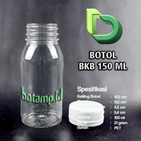 Botol Kapsul Bulat BKB 150ml - BOTAMP.ID