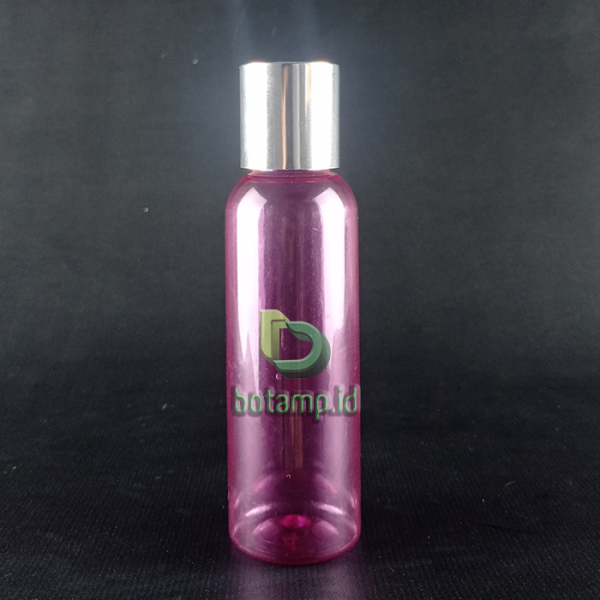 Botol BR Pink Transparan 100ml - Estetik dengan Aneka Tutup Unik ...