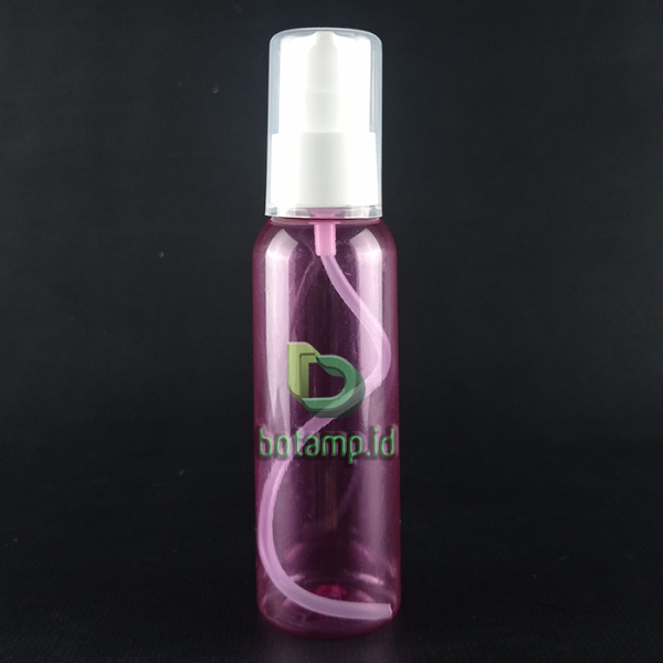 Botol BR Pink Transparan 100ml - Estetik dengan Aneka Tutup Unik ...